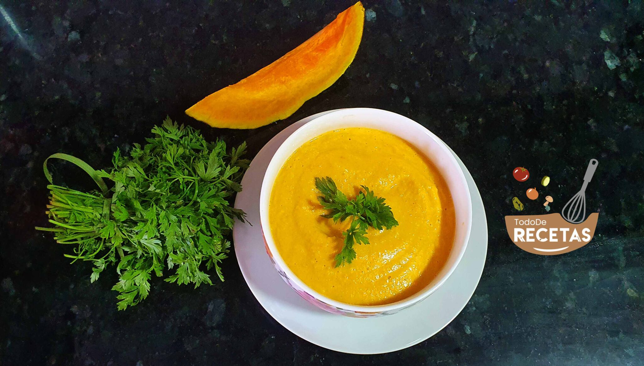 Sopa crema de zapallo - Recetas de Cocina